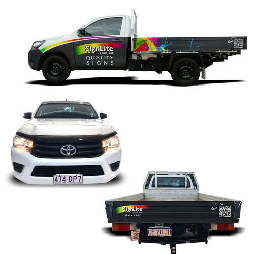 Designs | Ute vehicle wrap design for Sign Shop! | Car, truck or van ...