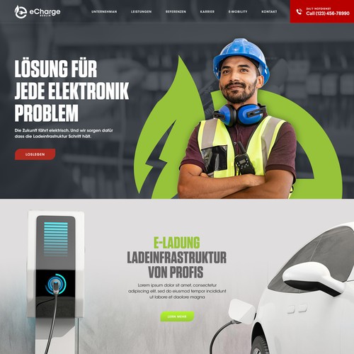 Designs | Gestalte eine neue Webseite für ein Elektro Unternehmen | Web ...