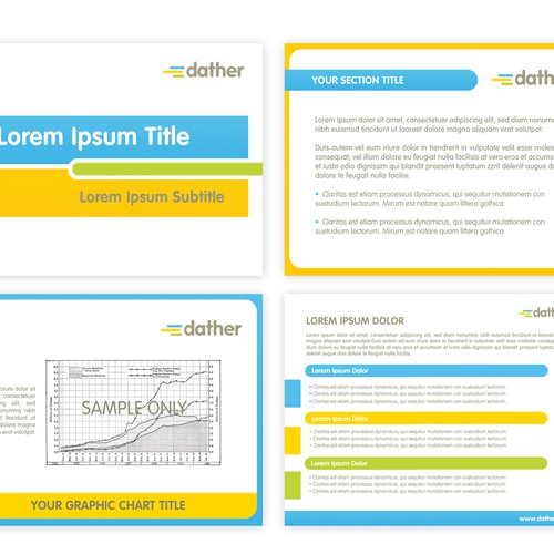 PowerPoint backgrounds and One-Sheet template for a startup | Other ...