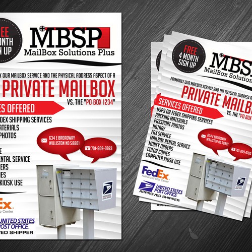 New postcard or flyer wanted for Mailbox Solutions Plus | Postcard ...