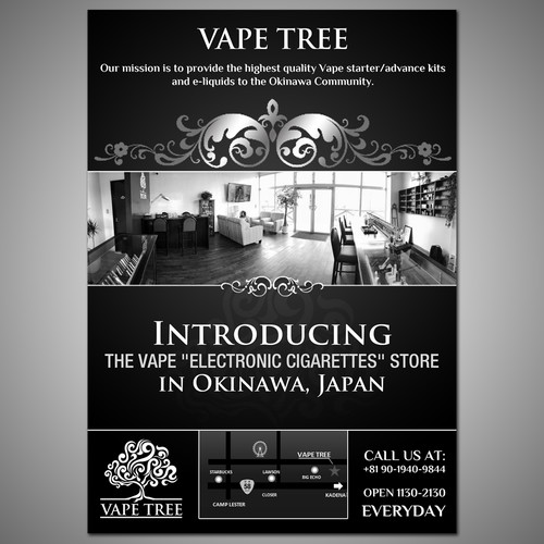 Flyer for Vape Store "Electronic Cigarettes" | Postcard, flyer or print ...