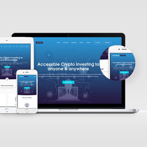 Crypto Currency Exchange WebSite Design | Web page design contest