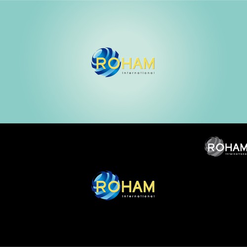Roham International - Edgy, Creative Logo for Marketing Firm | Logo ...
