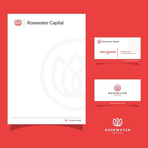 Create a modern/stylish/clean logo for Rosewater Capital | Logo design ...