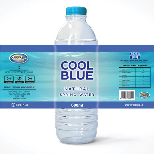 Bring modern new life to our Spring Water label | Product label contest
