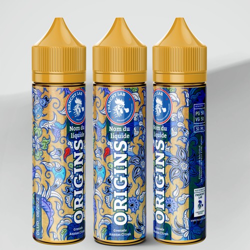 Designs | Identité visuelle gamme e-Liquides | Product label contest