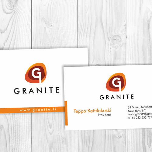 Help Granite with a new logo and business card | Logo & business card ...