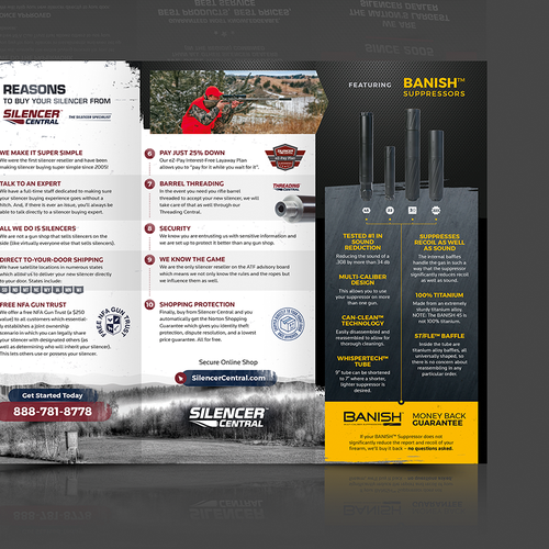 Gun Shop Needs Highly Creative & Engaging Tri-fold Brochure | Brochure ...
