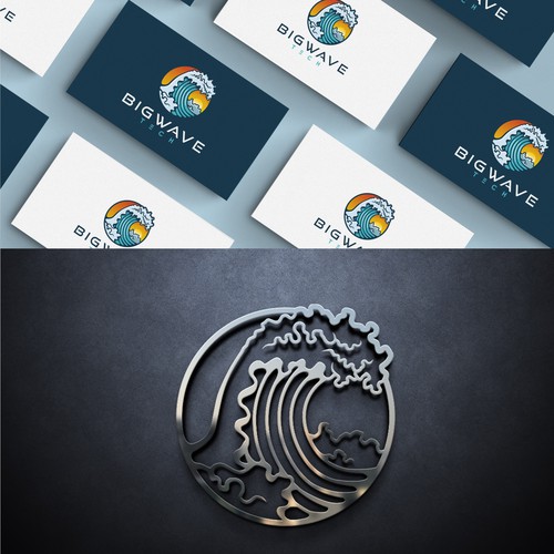 Designs | Tech startup in need of logo with wave theme | Logo ...