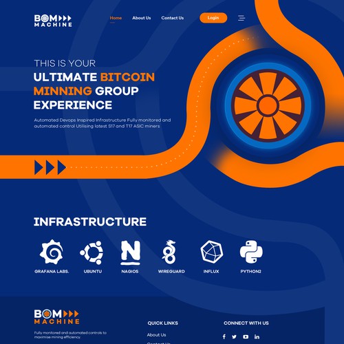 Design a website to attract bitcoin investors | Web page design contest