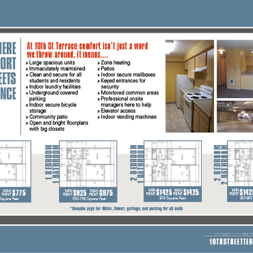 Fresh Flyer Redesign for Apartment Complex near Oregon State University ...