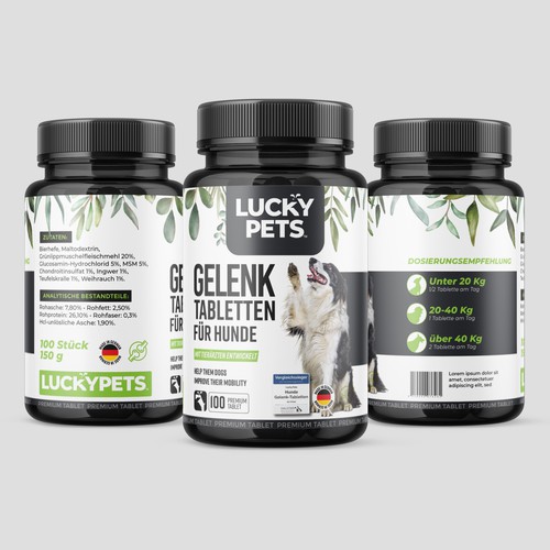 Designs | Modern label design for high quality joint tablets for dogs ...