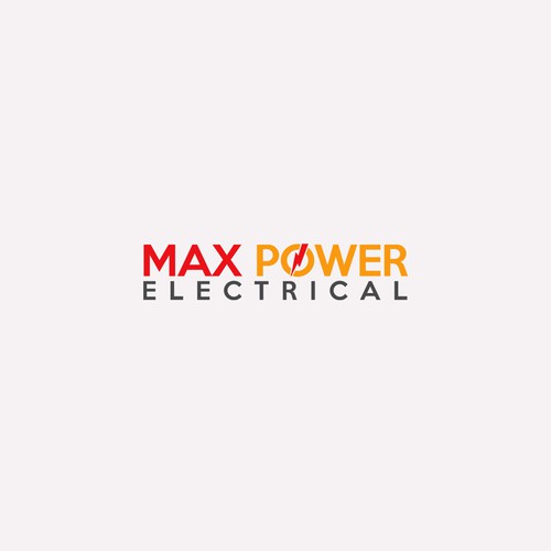 Re-brand of electrical company MAX POWER ELECTRICAL old school logo ...
