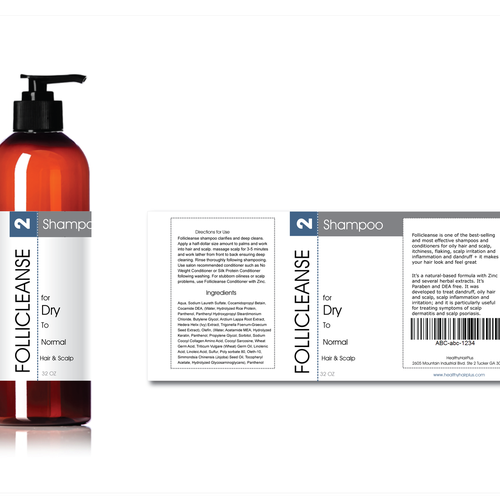 Creative, professional new label design for our best-selling shampoo ...