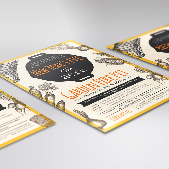 New Year’s Eve Patagonia Fire Pit event flyer | Postcard, flyer or ...