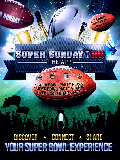 Super Bowl Party Flyer | Postcard, flyer or print contest