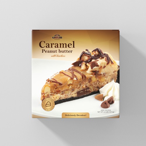 Caramel Peanut Butter with Snickers Cake BOX | Product packaging contest