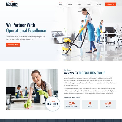 Designs | Website for Corporate Cleaning Company | Web page design contest
