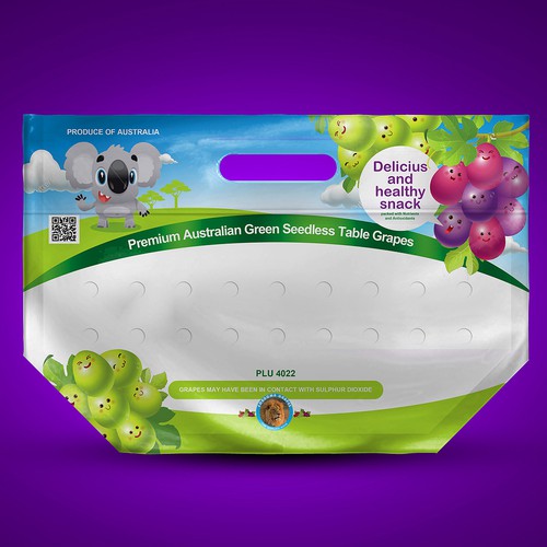 Grape packaging for International Supermarkets | Product packaging contest