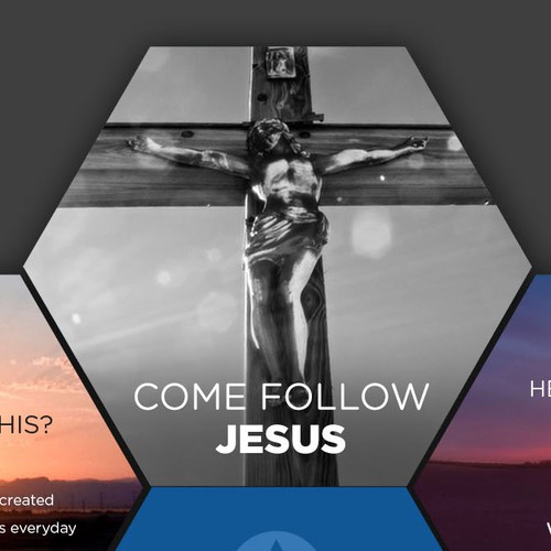 Challenging Hexagon Brochure Layout-Design for Young Church | Brochure ...