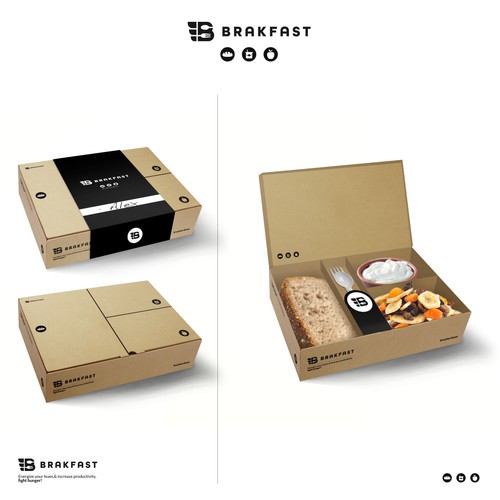 Breakfast Delivery Box & Sleeve Design. | Product packaging contest