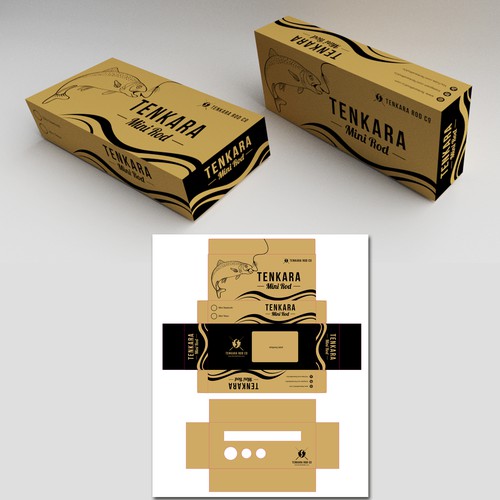 Packaging for fly fishing rod. | Product packaging contest