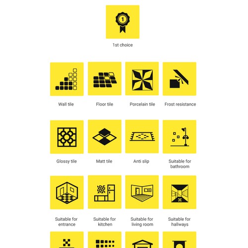 Ceramic tile symbol contest! | Concours: Icône ou bouton