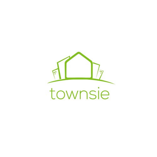 'Cute' logo for "small town" app | Logo design contest