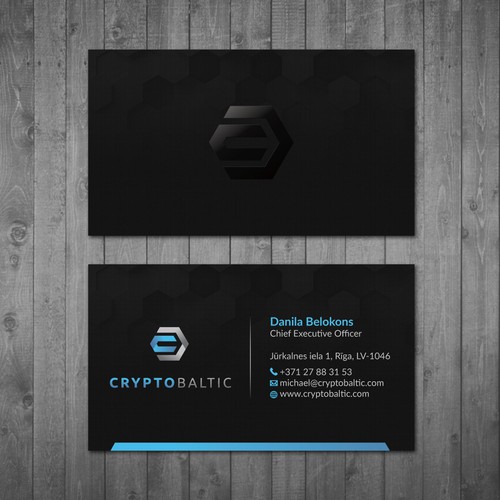 Cryptocurrency & Blockchain Business Card Company | Business card contest