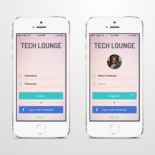 Tech Lounge App | App design contest