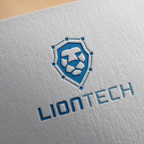 LionTech wants a logo with our name and a digital/circuit lion head ...