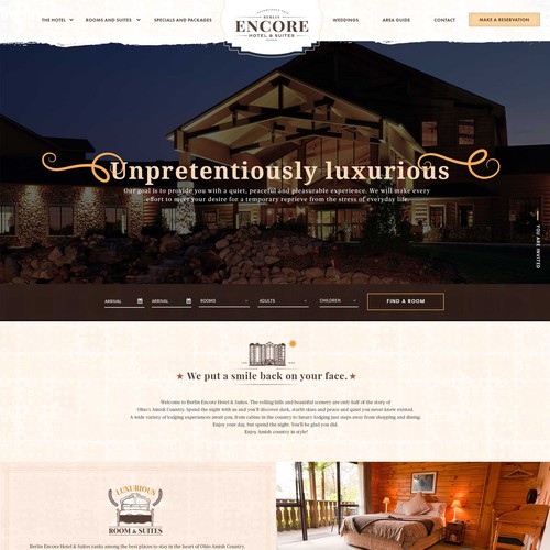 Create a Website Home Page for a Large Hotel Property - Guaranteed ...