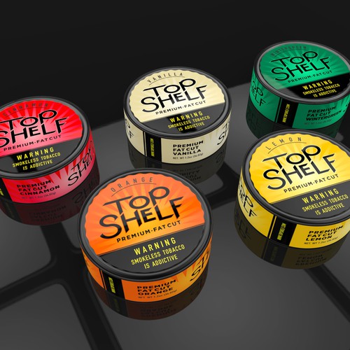 TOP SHELF PREMIUM CHEWING TOBACCO - LOGO/PACKAGING DESIGN | Product ...