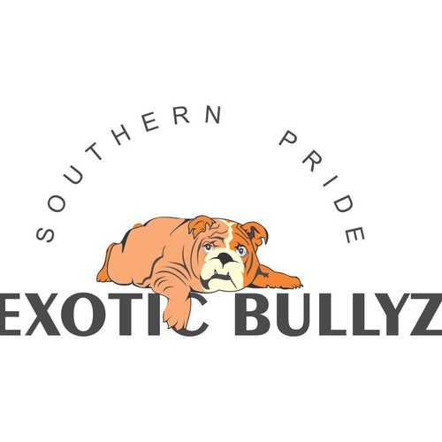 Create a detailed Exotic English Bulldog logo with Mascot for Southern ...
