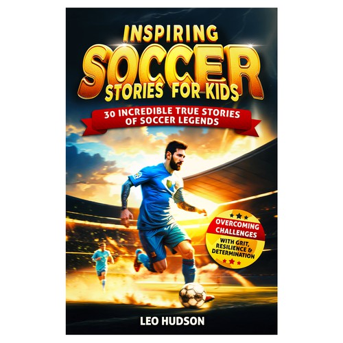 Designs | Soccer Stories for Kids Book Cover Design | Book cover contest