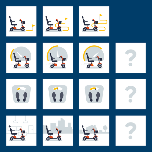 Mobility Scooter Icons | Icon or button contest