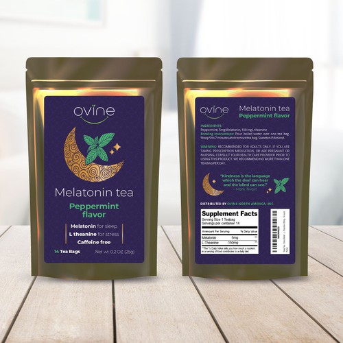 Designs | +$100. Design for a peppermint sleep tea package | Product ...