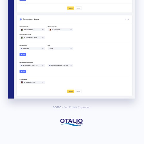 Otalio SPMS UI Design for the modern Cruise Ship Industry | Other web ...