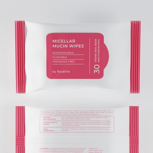 Designs | Make-up remover Wipes packaging | Product packaging contest