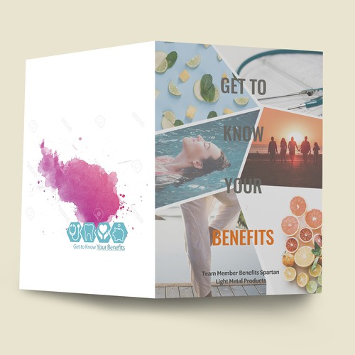 Design of front and back cover for employee benefits booklet | Book ...