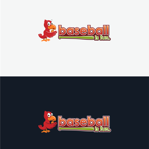 Create a baseball-themed logo for Baseball Is Fun. | Logo design contest