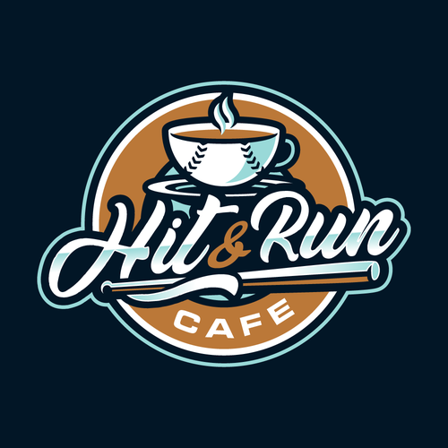 Designs | Hit N Run Cafe Logo Design | Logo design contest