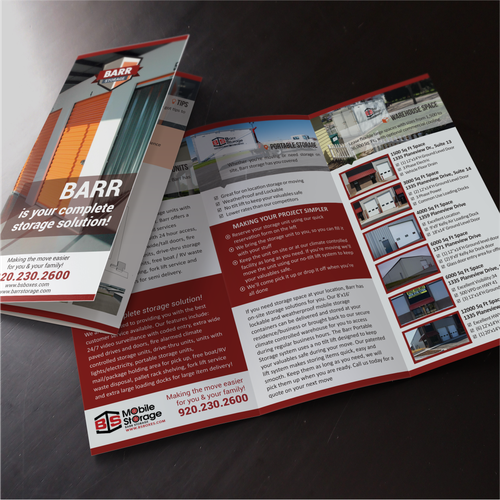Storage Facility Brochure | Postcard, flyer or print contest