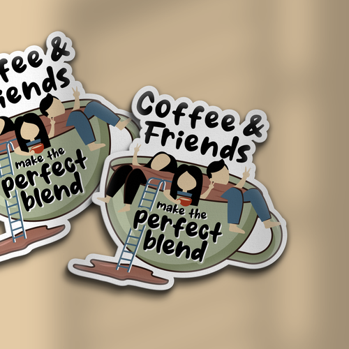 Designs | GUARANTEED WINNER: Humorous & Witty coffee sticker decal ...