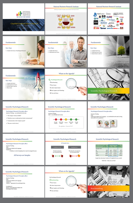 Create a compelling PPT presentation to sell research studies that ...