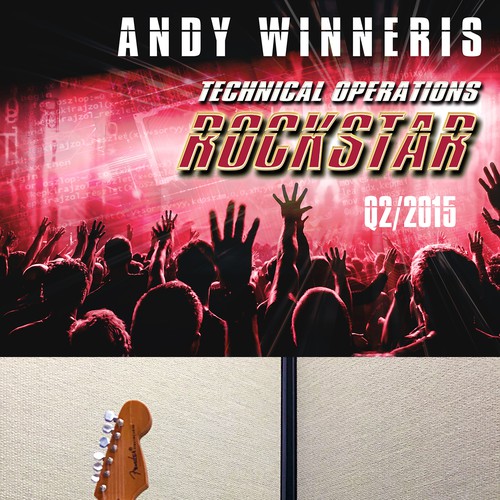 Award Insert for a Rockstar | Card or invitation contest