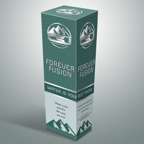 Custom Box For Water Bottle | Product packaging contest