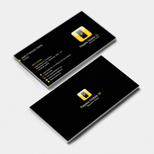 Creer carte de visite reparation smartphone et tablette | Business card ...
