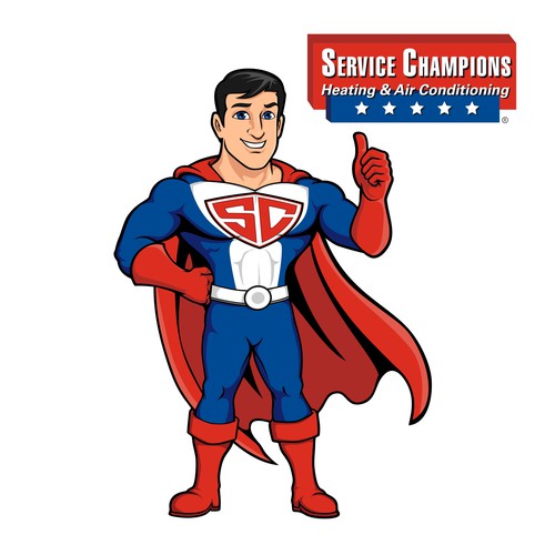 Designs | Super Hero Mascot For HVAC Company | Illustration or graphics ...