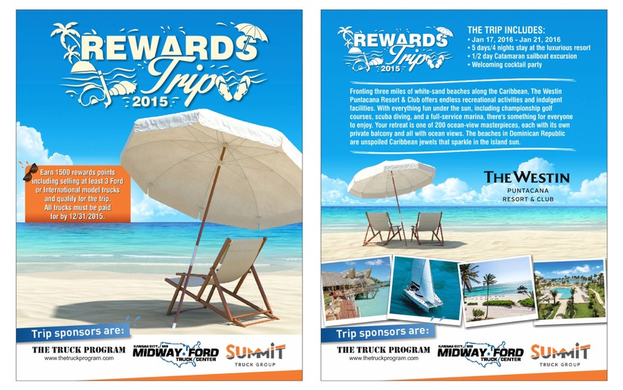 Rewards Trip Flyer | Postcard, flyer or print contest
